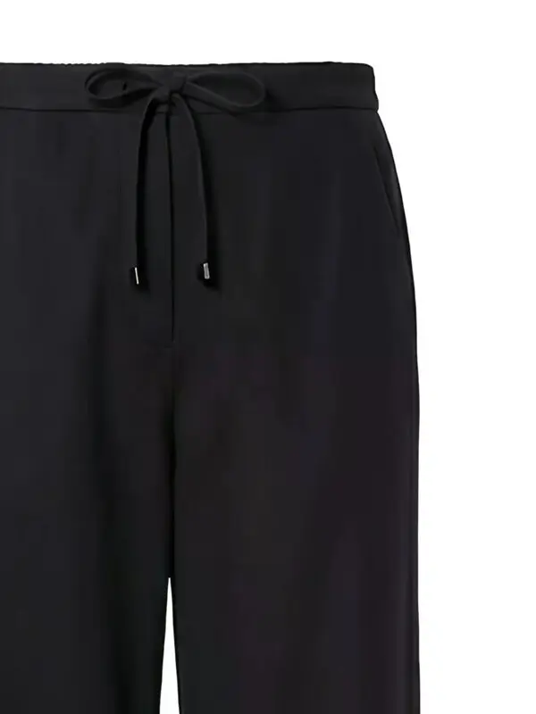 Max Mara Drawstring Straight-leg Trousers - Black