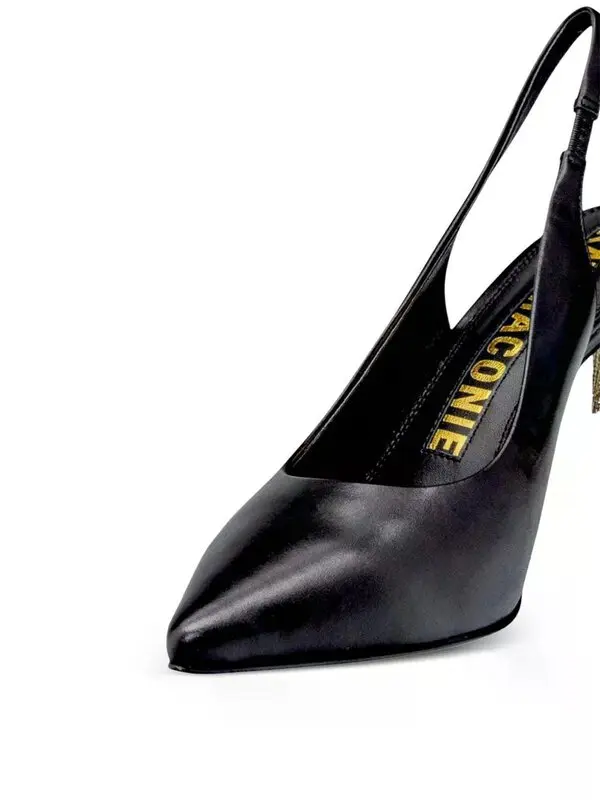 KAT MACONIE Crystal-embellished Slingback Pumps
