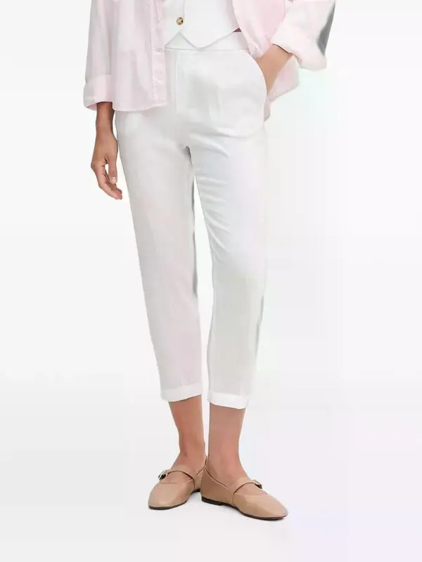 BENETTON Pleated Cropped Trousers