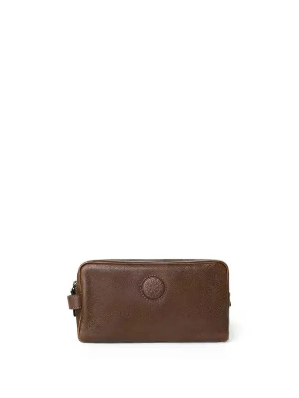 OSPREY Compass Logo-embossed Leather Wash Bag
