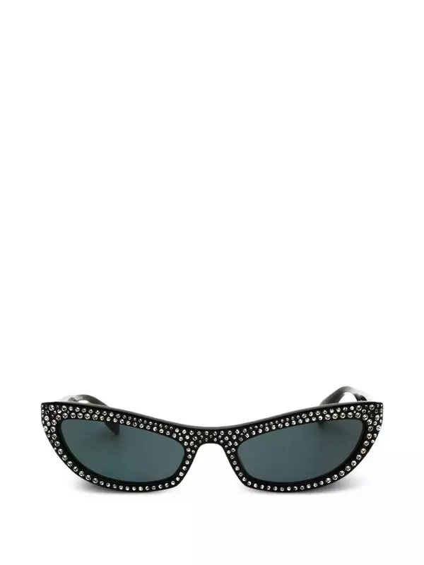 Marc Jacobs Crystal Embellished Cat-eye Sunglasses - Black