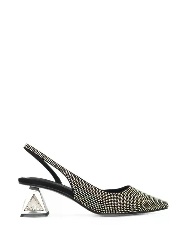 KAT MACONIE Crystal-embellished Slingback Pumps