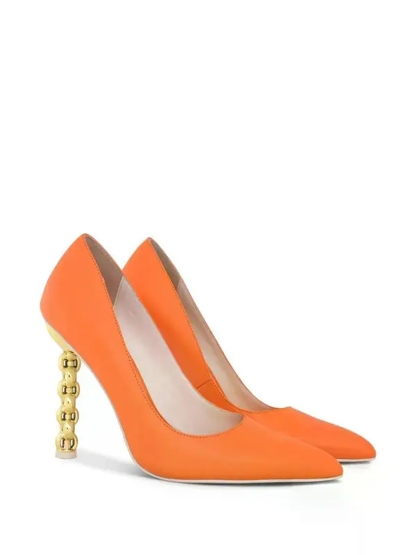 KAT MACONIE Lydia Chain-link Pumps - Orange