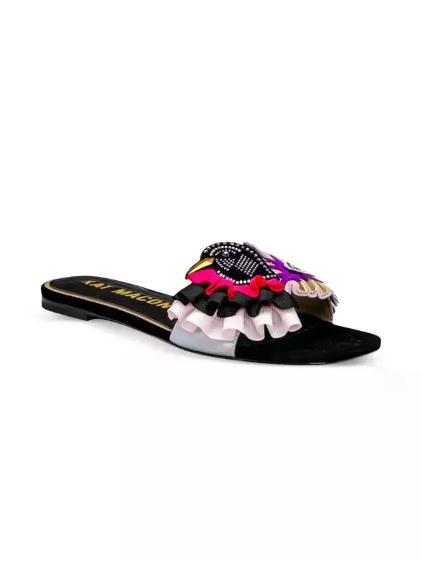 KAT MACONIE Ruffled Flat Sandals