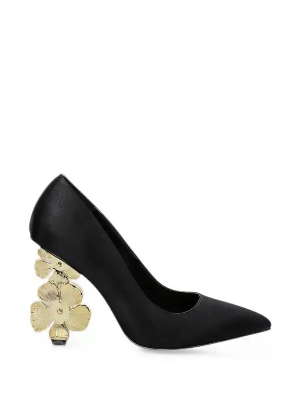 KAT MACONIE Floral-heel Pumps - Black