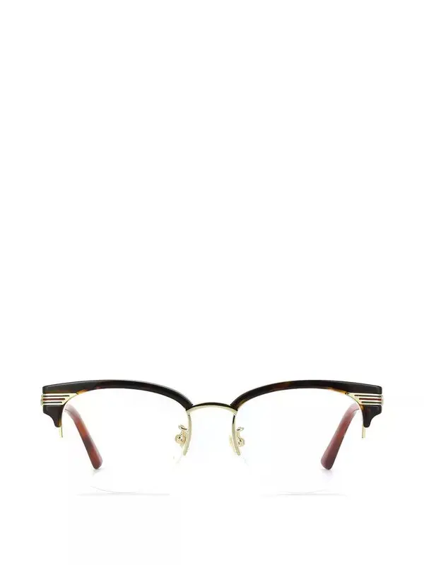 Gucci Square Frame Glasses - Brown