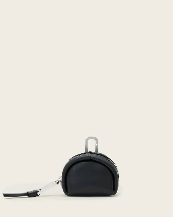 ALLSAINTS Rosalie Leather Airpod Case - Black