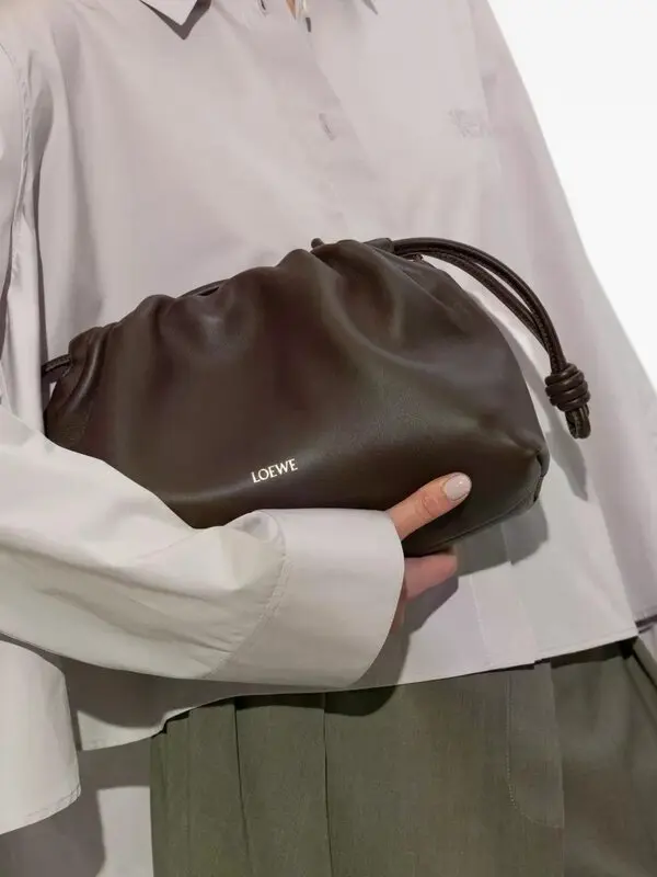 Loewe Flamenco Leather Bucket Bag