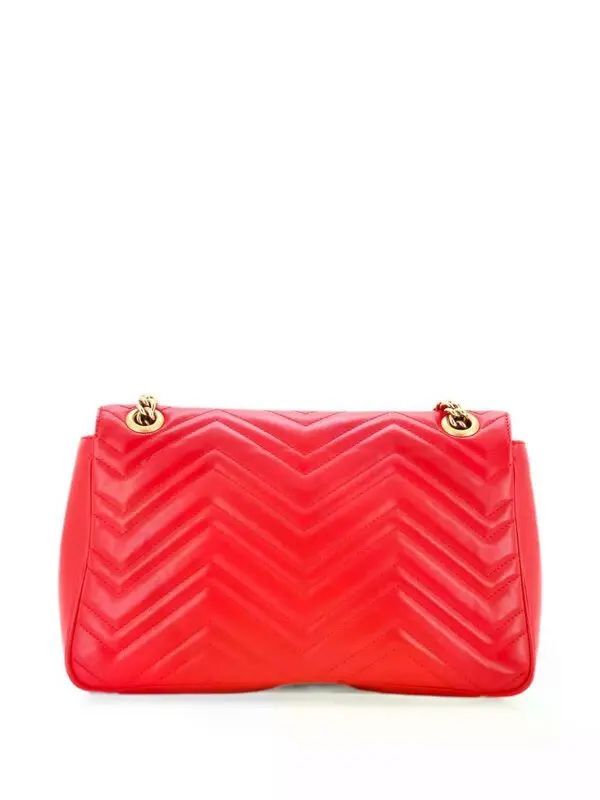 Gucci Gg Marmont Flap Bag Matelasse Leather Large Shoulder Bag