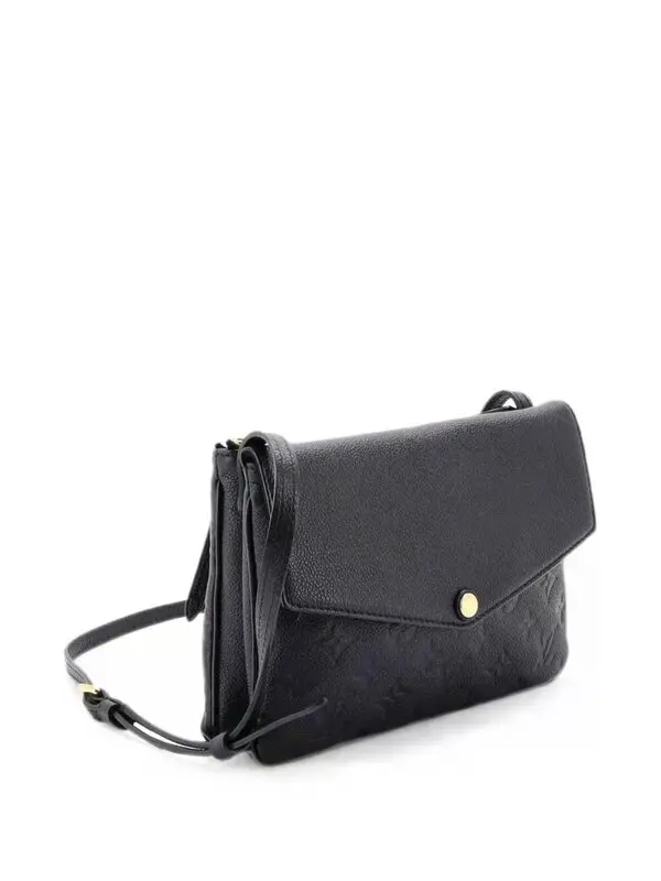 LOUIS VUITTON Monogram Empreinte Leather Crossbody Bag - Black