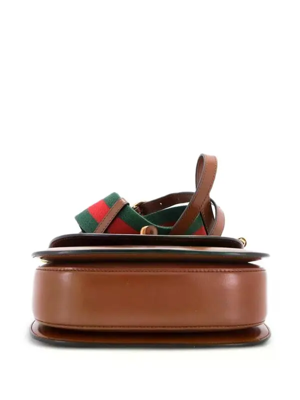 Gucci Bamboo 1947 Top Handle Bag Leather Small Satchel - Brown