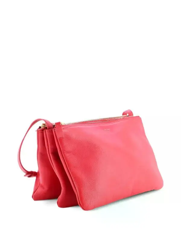 Celine Trio Leather Small Crossbody Bag - Red