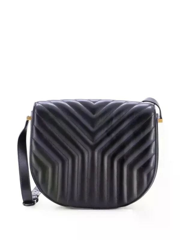 Saint Laurent Joan Matelasse Chevron Leather Medium Satchel