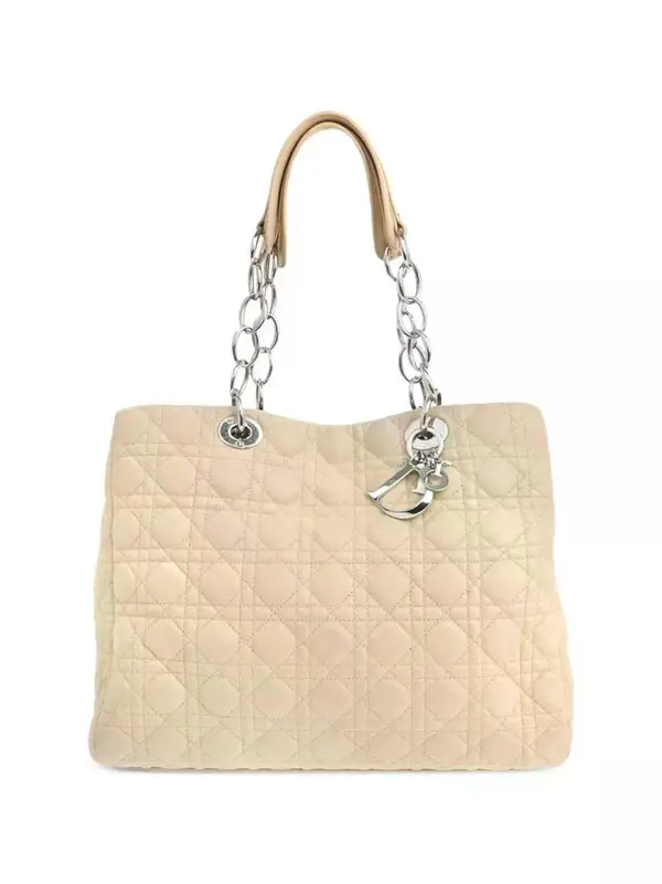Dior 2011 Cannage Shoulder Bag - Neutrals
