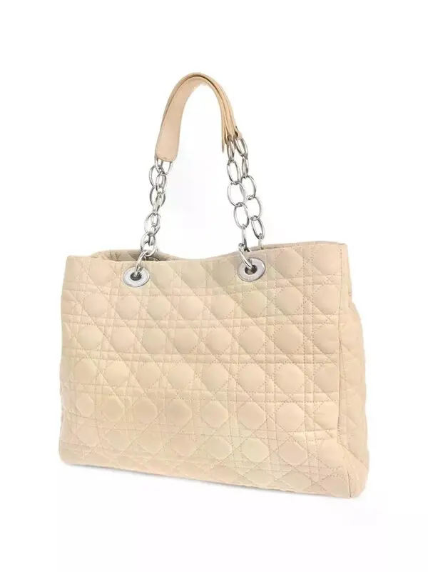 Dior 2011 Cannage Shoulder Bag - Neutrals