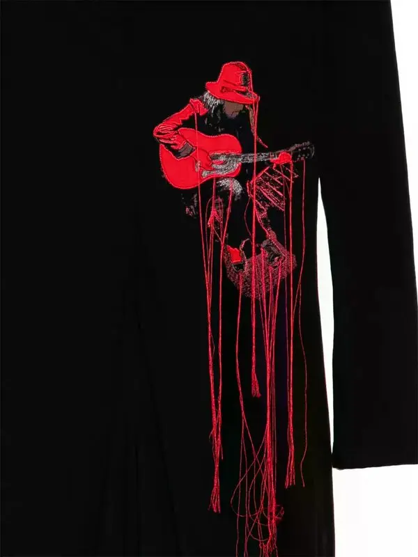 Yohji Yamamoto Graphic Embroidered Jumpsuit
