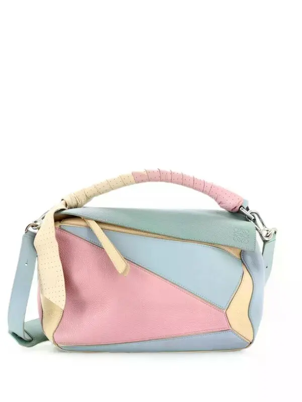 Loewe Wrap Puzzle Bag Leather Medium Shoulder Bag - Multicolour