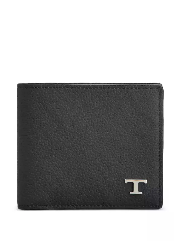 TOD'S T Timeless Pebbled-leather Wallet