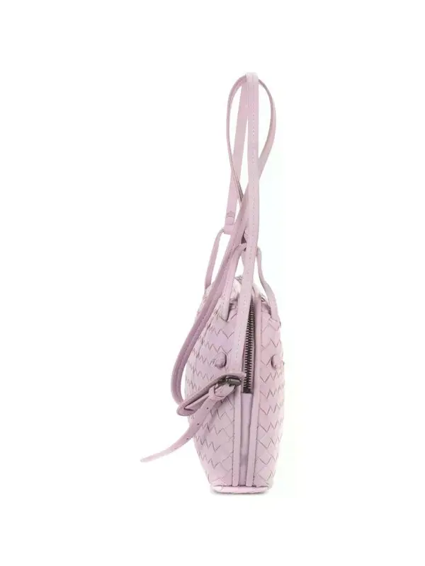 Bottega Veneta Nodini Intrecciato Shoulder Bag - Purple