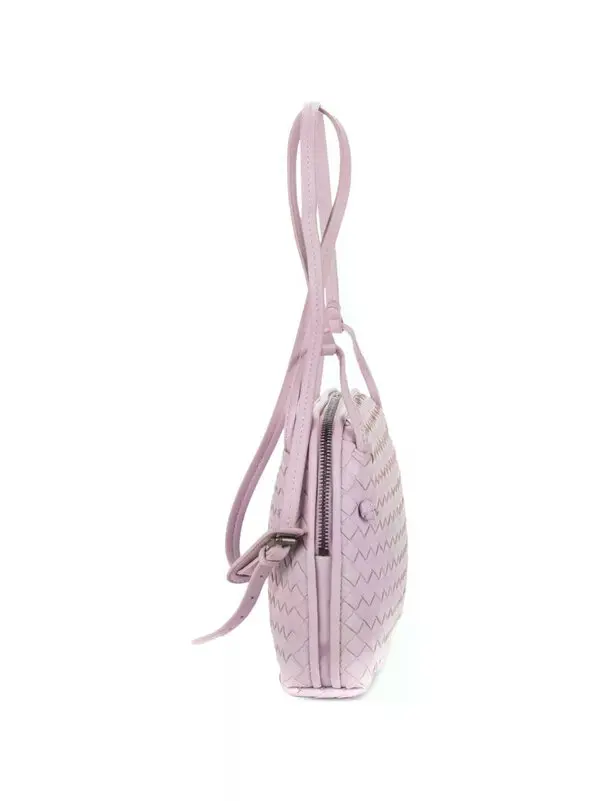 Bottega Veneta Nodini Intrecciato Shoulder Bag - Purple