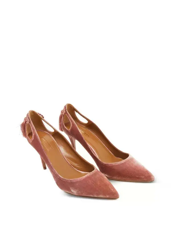 AQUAZZURA Velvet Tassel Pumps