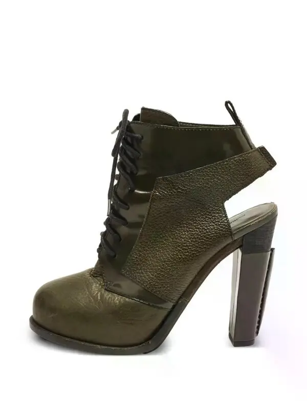 ALEXANDER WANG Lace-up Cut-out Ankle Boots