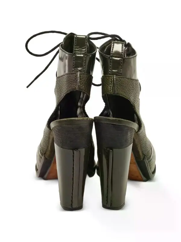ALEXANDER WANG Lace-up Cut-out Ankle Boots