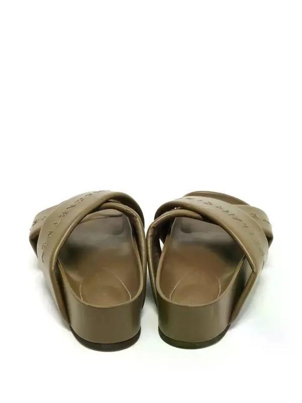 Stella McCartney Logo Platform Sandals - Green