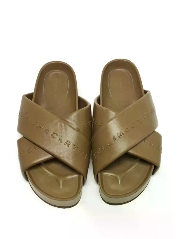 Stella McCartney Logo Platform Sandals - Green