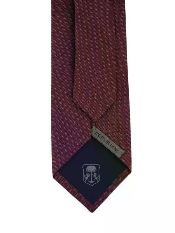 Corneliani Micro-patterned Silk Tie