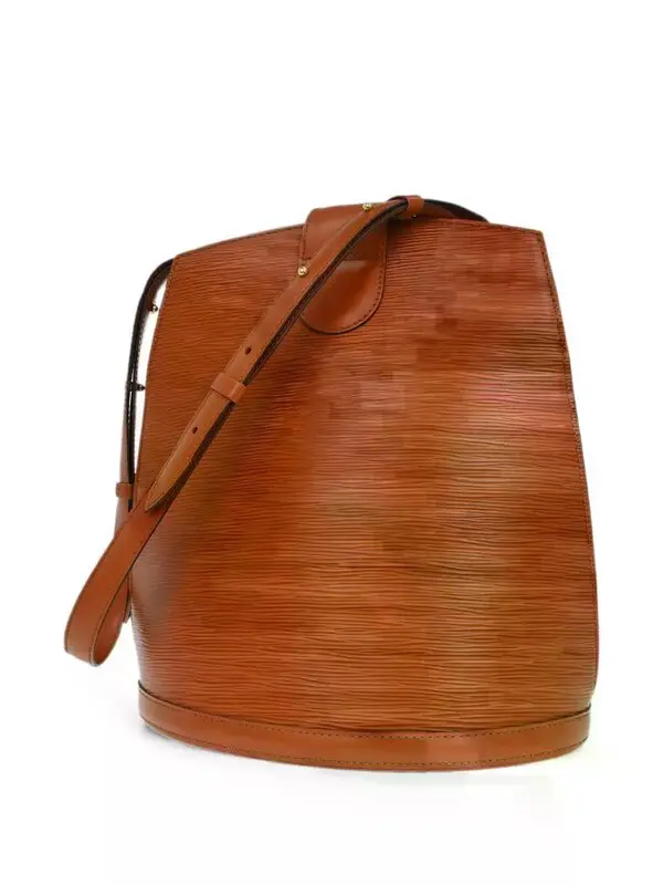 LOUIS VUITTON 1996 Cluny Epi Bucket Bag - Brown