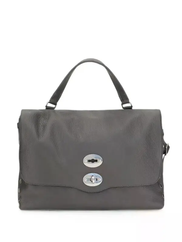 ZANELLATO Medium Postina Daily Studded Leather Tote Bag