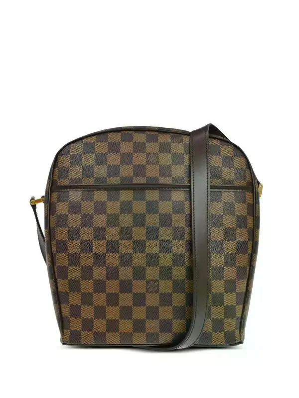 LOUIS VUITTON Damier Ebene Ipanema Gm Shoulder Bag - Brown