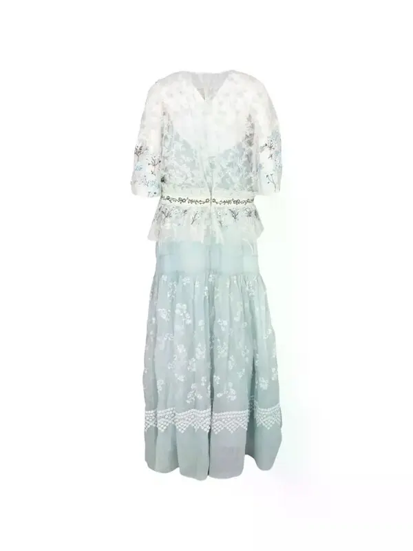 Biyan Gilga Embroidered Tulle Dress - Blue