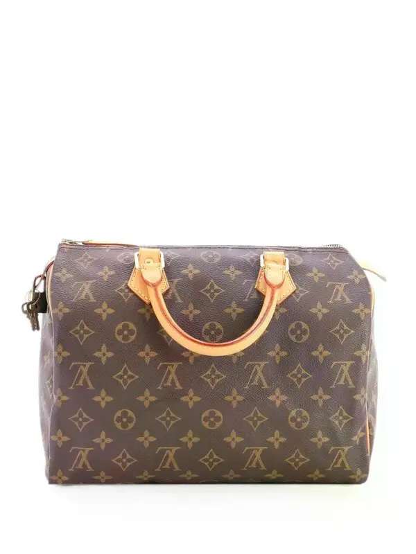 LOUIS VUITTON Speedy Handbag Monogram Canvas 30 Satchel