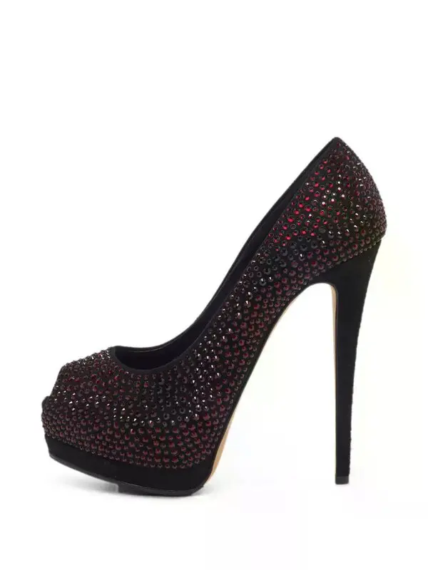 GIUSEPPE ZANOTTI Peep-toe Pumps - Black