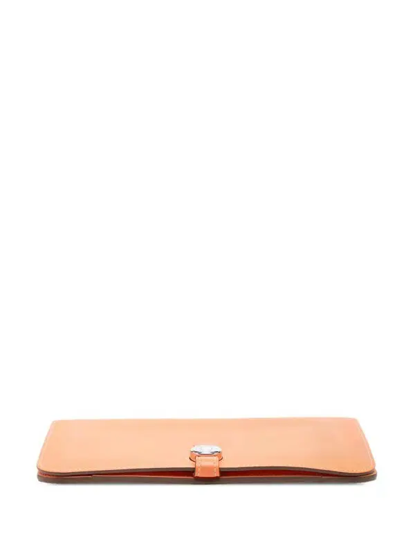 Hermès 2013 Clemence Dogon Duo Wallet Gm Long Wallets
