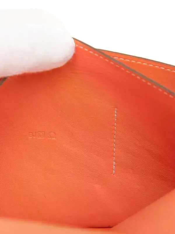 Hermès 2013 Clemence Dogon Duo Wallet Gm Long Wallets