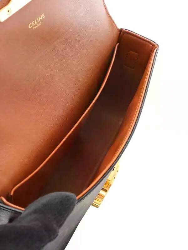 Celine 2010-2026 Triomphe Coated Canvas Claude Shoulder Bag