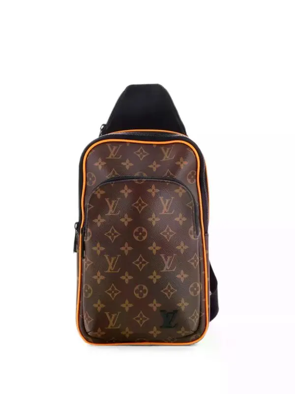 LOUIS VUITTON Avenue Sling Bag Nm Macassar Monogram Canvas Crossbody Bag - Brown