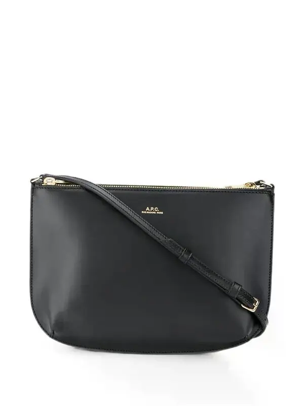 A.p.c. Sarah Logo-print Shoulder Bag - Black