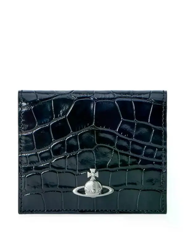VIVIENNE WESTWOOD Croc-embossed Orb Bifold Wallet