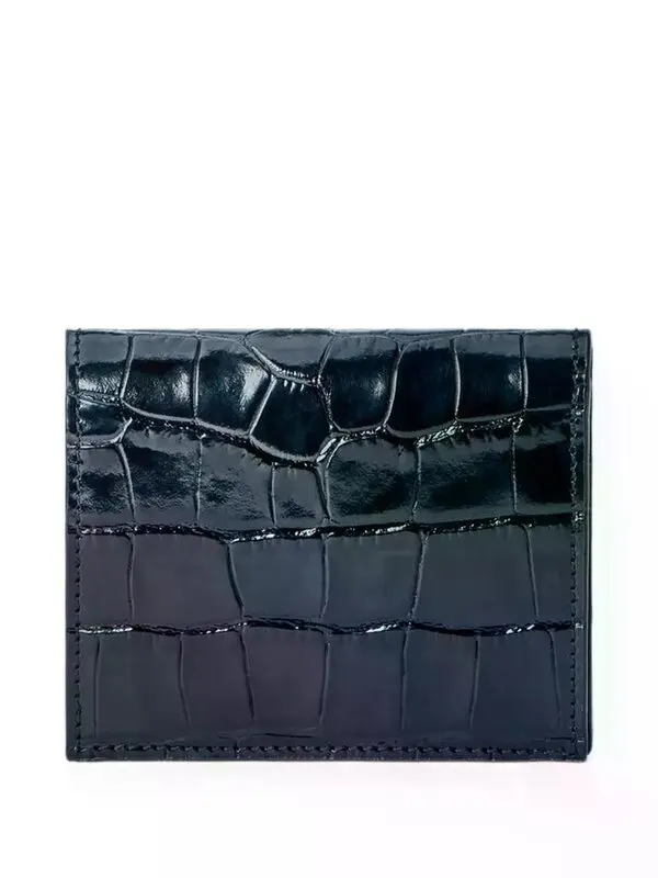 VIVIENNE WESTWOOD Croc-embossed Orb Bifold Wallet