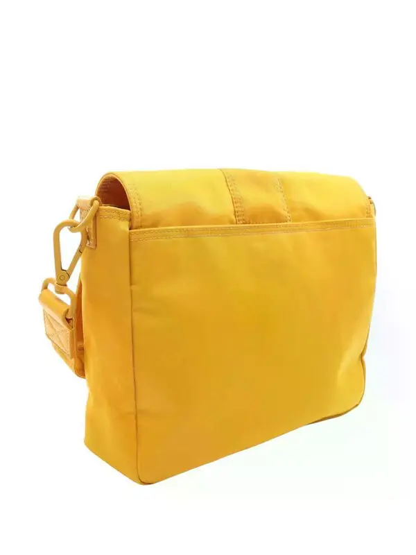 Fendi Medium Econyl Nylon Baguette Crossbody Bag - Yellow