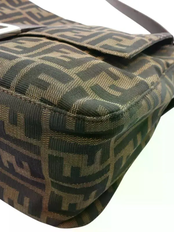 Fendi 2000-2010 Zucca Canvas Mamma Forever Shoulder Bag