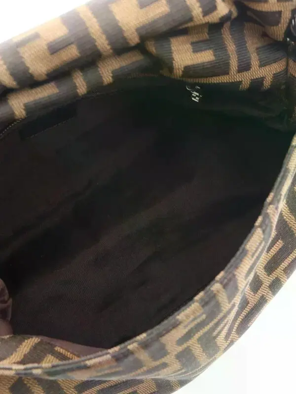 Fendi 2000-2010 Zucca Canvas Mamma Forever Shoulder Bag