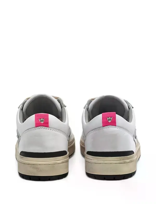 HTC LOS ANGELES Starlight Low Shield Star-perforated Sneakers