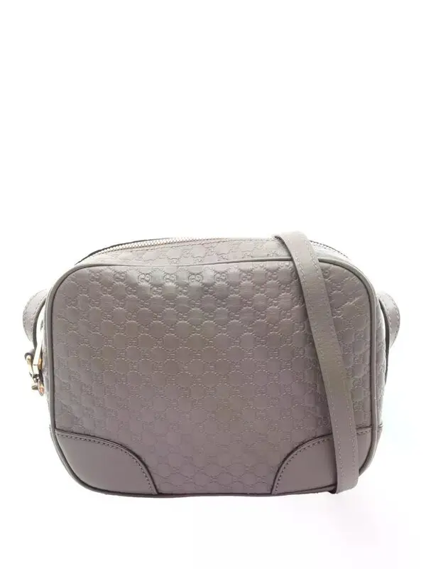 Gucci Microssima Bree Crossbody Bag - Grey