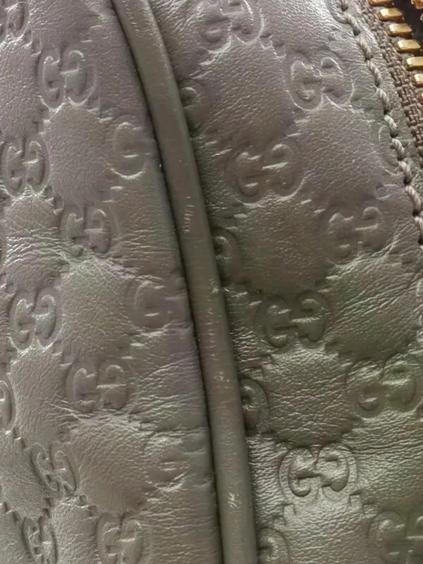 Gucci Microssima Bree Crossbody Bag - Grey