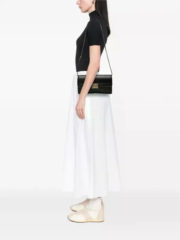 Gucci 2016-2026 Calfskin Linea Matisse Interlocking G Crossbody Bag - Black